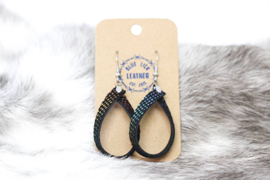 Loop Drop | Leather Earrings – Blue Lick Leather
