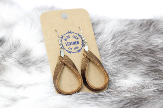 Loop Drop | Leather Earrings – Blue Lick Leather